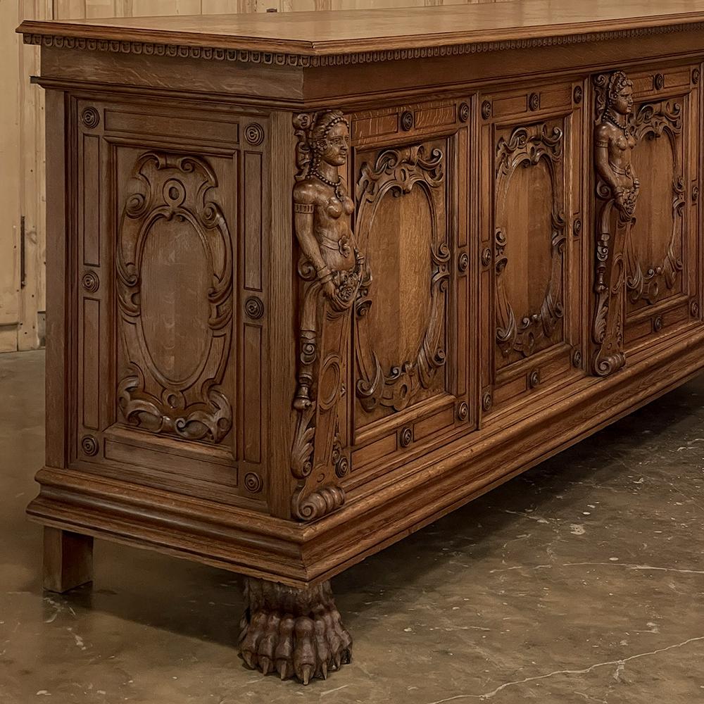 Grand Antique Renaissance Revival Buffet For Sale at 1stDibs