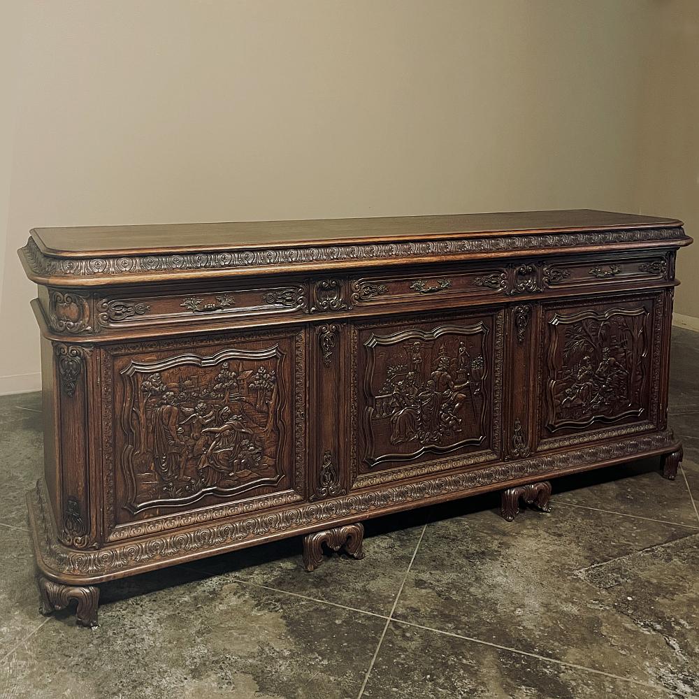 Grand Antique Renaissance Revival Buffet For Sale at 1stDibs