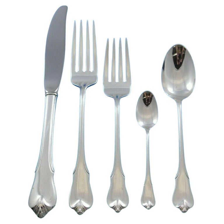 Grand Colonial by Wallace Sterling Silver Flatware Set for 8 Service 48 ...