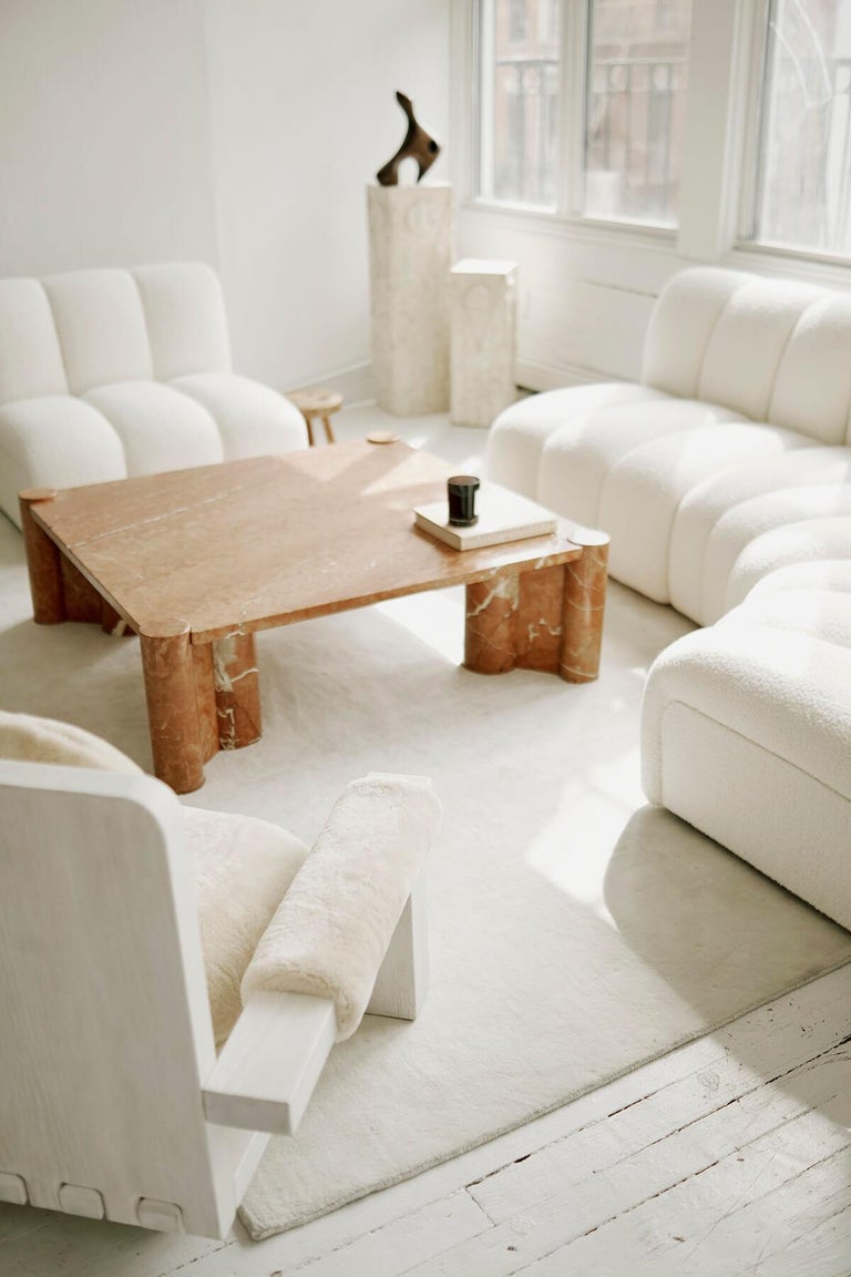 Grand Dusty White, Wool Cut Pile Rug For Sale at 1stDibs