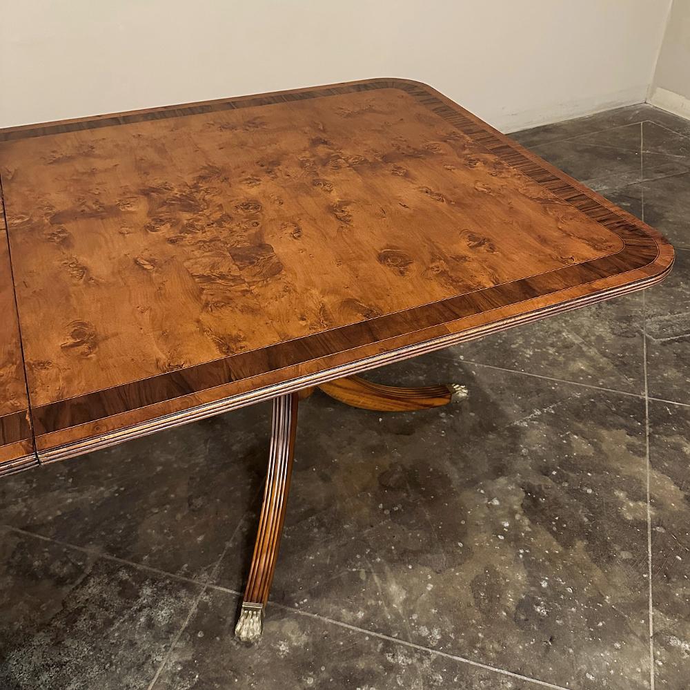 Grand English Mahogany Banquet Table with Two Original Leaves For Sale ...