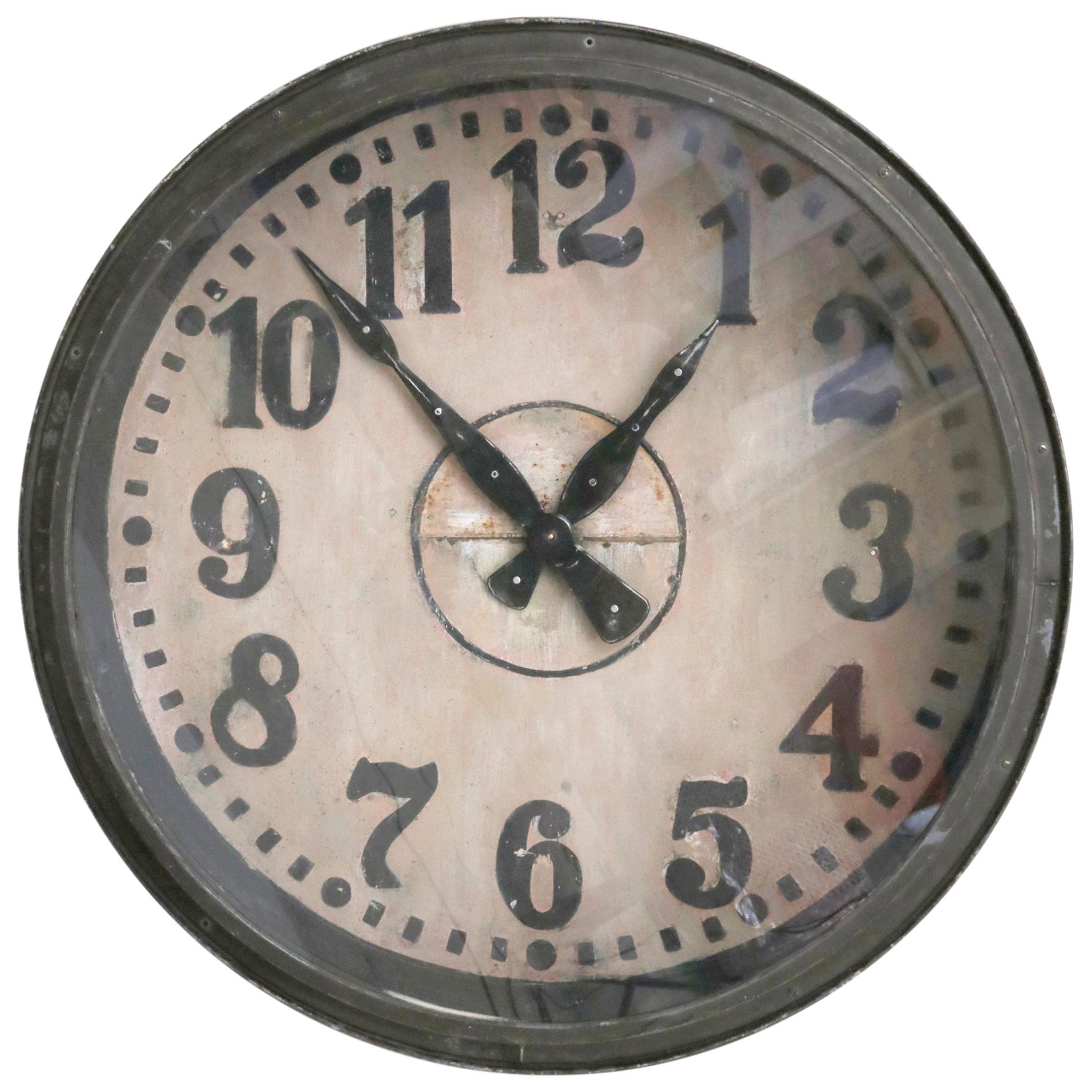 Grand Industrial Clock Four Foot Diameter at 1stDibs | diameter of a ...