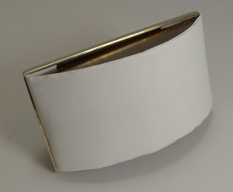 Grand Large English Cast Brass Rocking Blotter, circa 1880 at 1stDibs