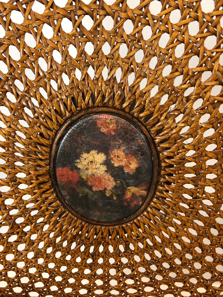 Theodore Alexander Grand Pair of Caned and Cameo Back Armchairs For ...