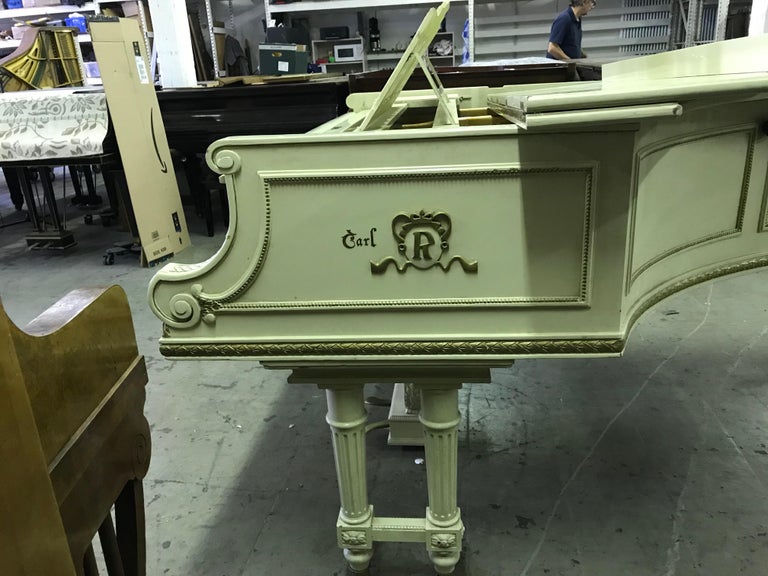 Grand Piano Russian Romanov Tsar Nicholas Connection, White Gold, Incl ...