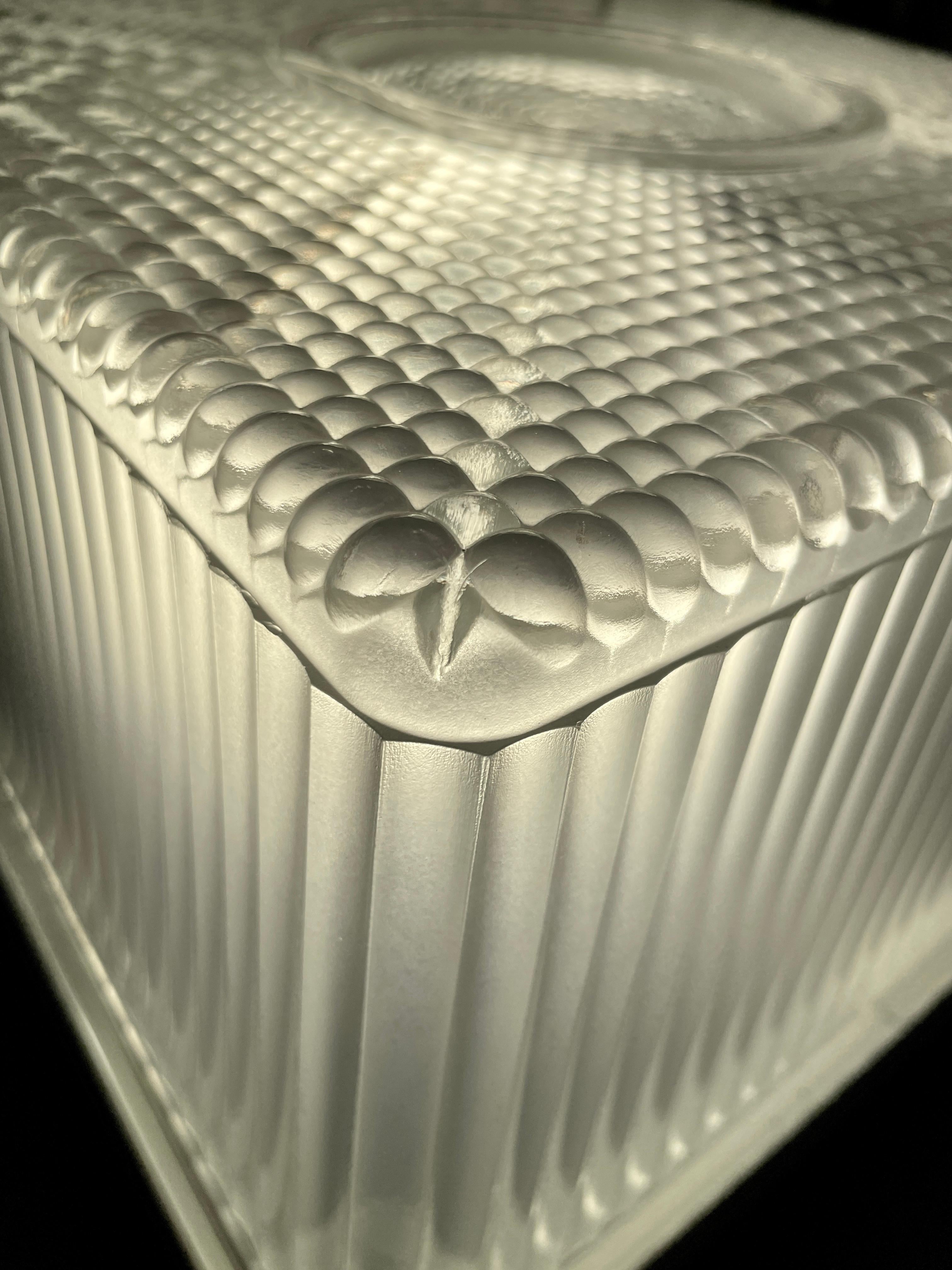 Large Square Ceiling Light Made by Holophane France, a pair available ...