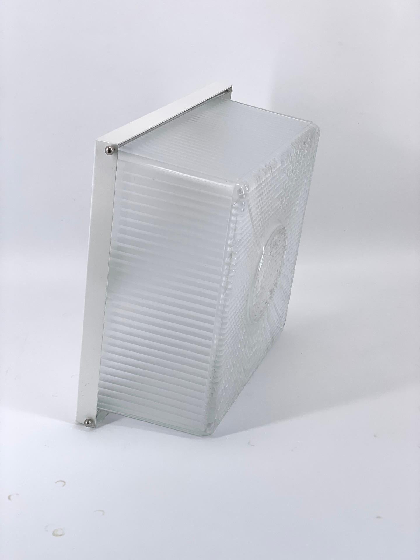 Large Square Ceiling Light Made by Holophane France, a pair available ...