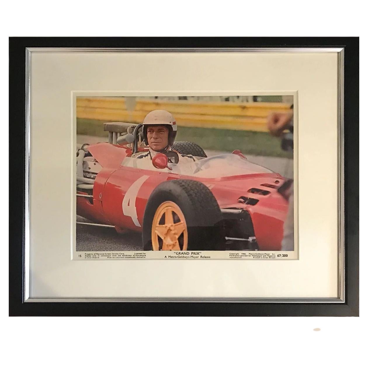 Original Vintage Film Poster for the 1966 Film, Grand Prix, Starring ...