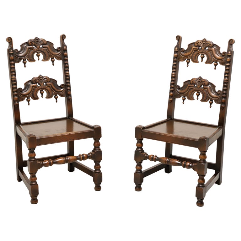 GRAND RAPIDS BOOKCASE and Chair Co Oak Gothic Revival Dining Side ...