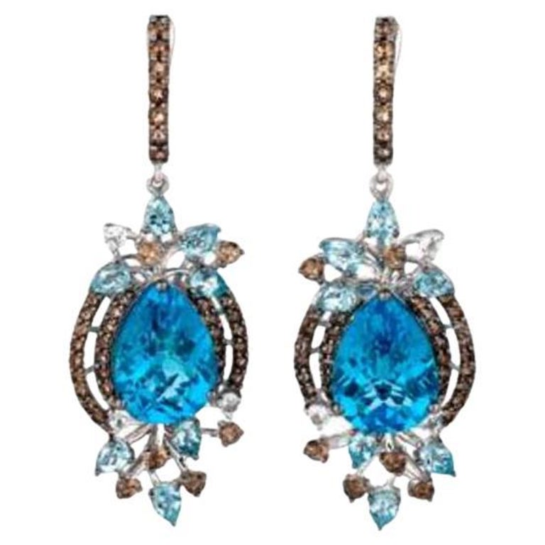 Grand Sample Sale Earrings Featuring Blue Topaz, Chocolate Quartz ...