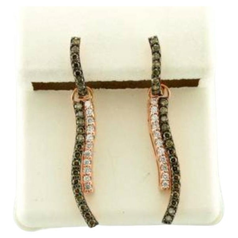 Grand Sample Sale Earrings Featuring Chocolate Diamonds For Sale at 1stDibs