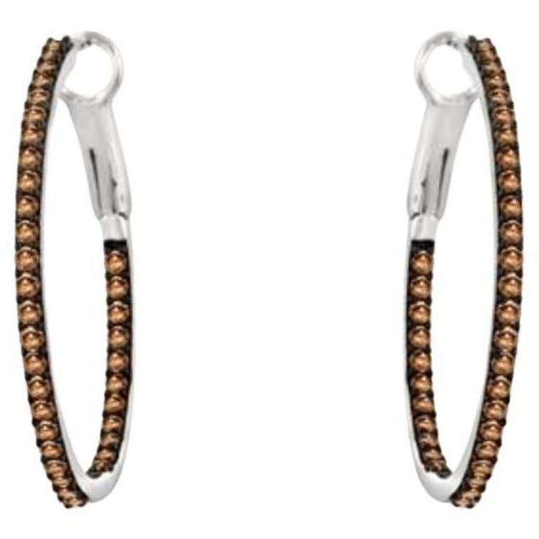 Grand Sample Sale Earrings featuring Chocolate Diamonds Set in 14K ...