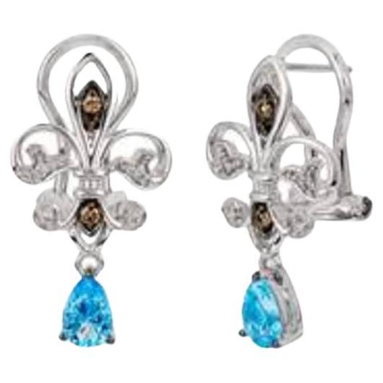 Grand Sample Sale Earrings Featuring Ocean Blue Topaz Chocolate ...