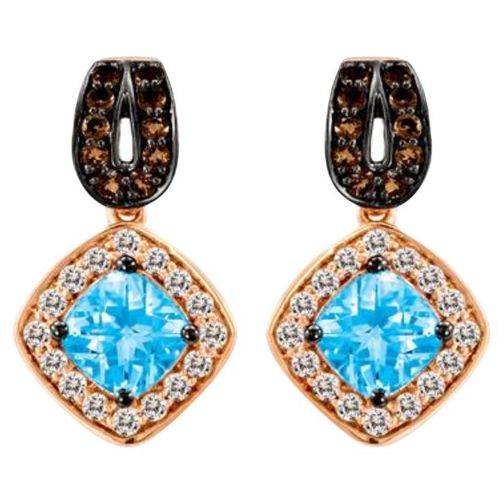 Grand Sample Sale Earrings Featuring Ocean Blue Topaz, Vanilla Topaz ...