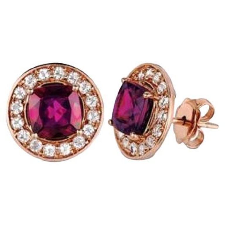 Grand Sample Sale Earrings Featuring Raspberry Rhodolite, Vanilla Topaz ...