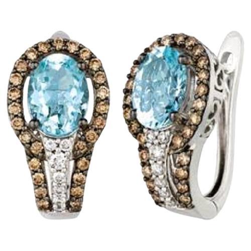 Grand Sample Sale Earrings Featuring Sea Blue Aquamarine Chocolate ...