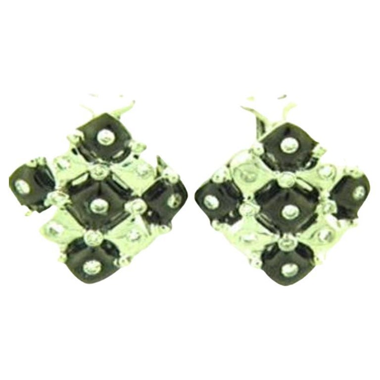 Grand Sample Sale Earrings Featuring Set in 18K Vanilla Gold For Sale ...