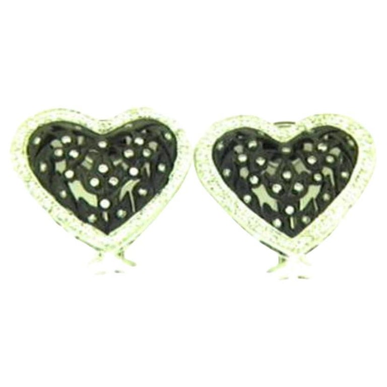 Grand Sample Sale Earrings Featuring Set in 18K Vanilla Gold For Sale ...