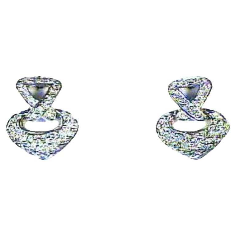 Grand Sample Sale Earrings Featuring Set in 18K Vanilla Gold For Sale ...
