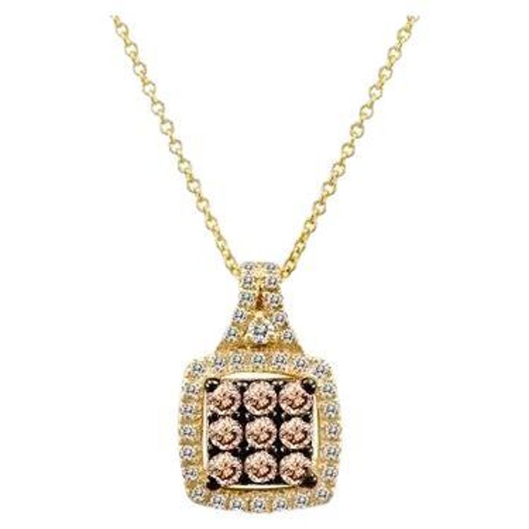 Grand Sample Sale Pendant Featuring 3/8 Cts Chocolate Diamonds, 1/5 Cts ...