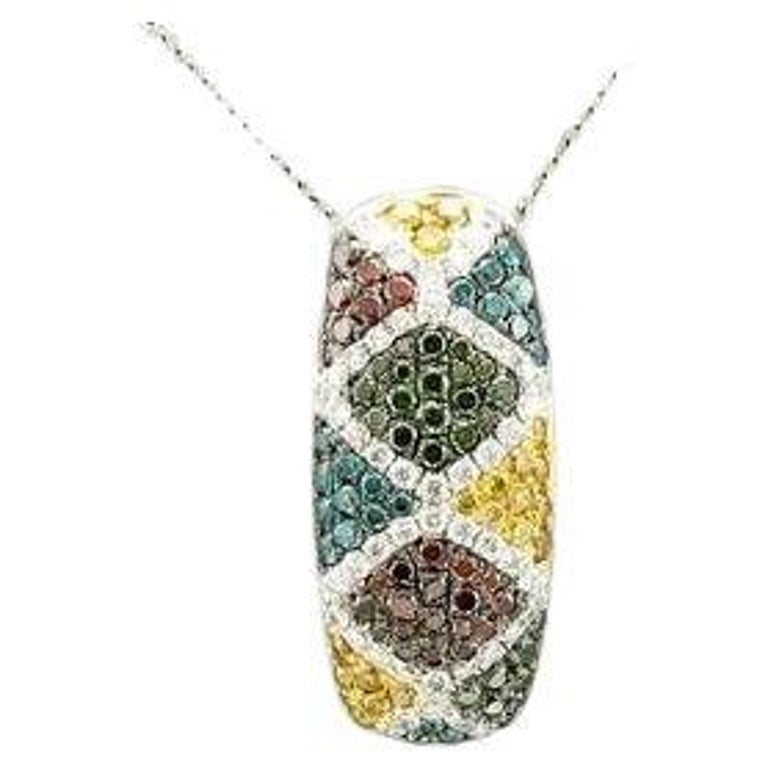 Grand Sample Sale Pendant Featuring Blueberry Diamonds, Fancy Diamonds ...