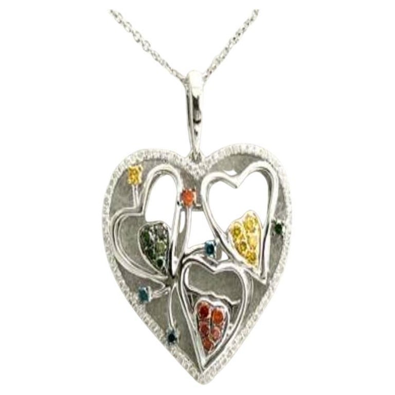 Grand Sample Sale Pendant Featuring Blueberry Diamonds, Fancy Diamonds ...
