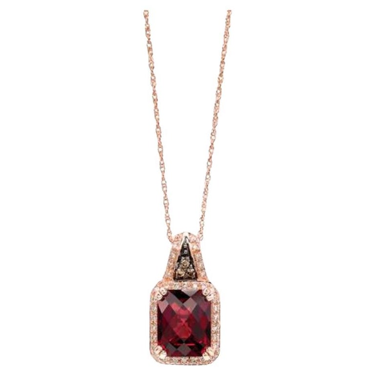 Grand Sample Sale Pendant Featuring Raspberry Rhodolite Chocolate ...
