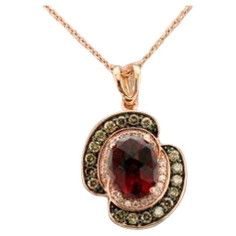 Grand Sample Sale Pendant Featuring Raspberry Rhodolite Chocolate ...