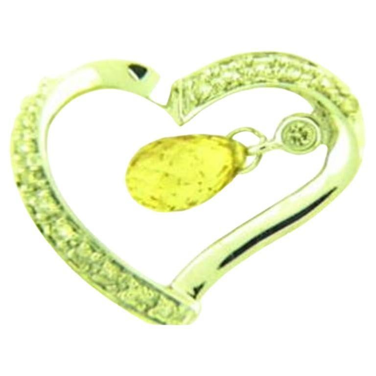 Grand Sample Sale Pendant Featuring Set in 14k Vanilla Gold For Sale at ...