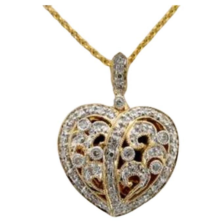 Grand Sample Sale Pendant Featuring Vanilla Diamonds Set in 14k Honey ...