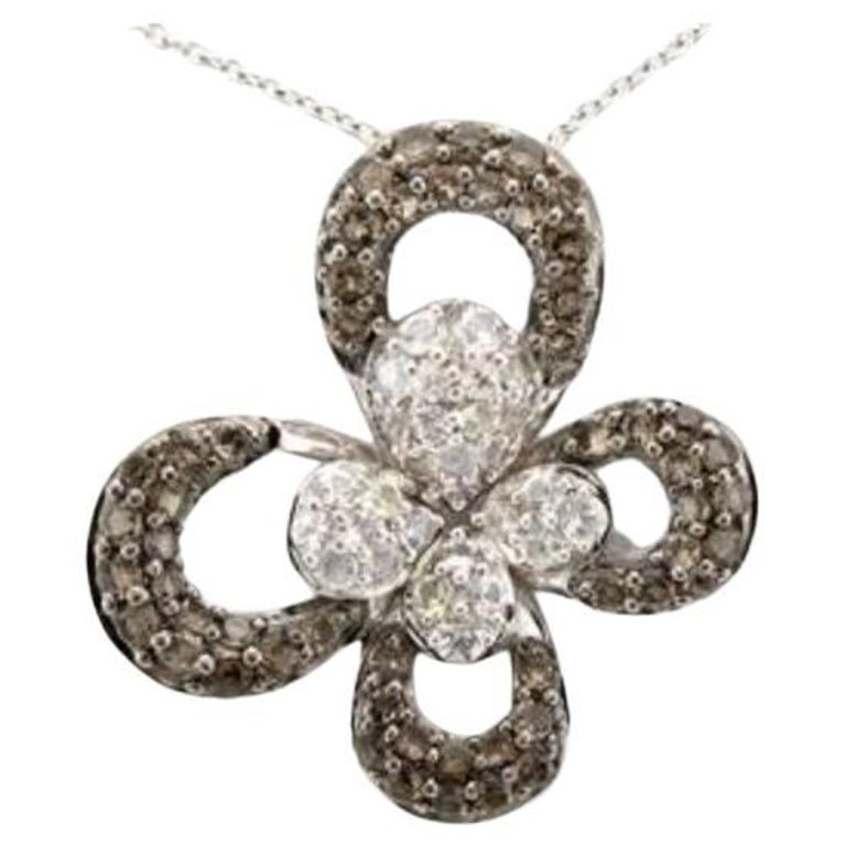 Grand Sample Sale Pendant Featuring White Sapphire, Chocolate Quartz ...
