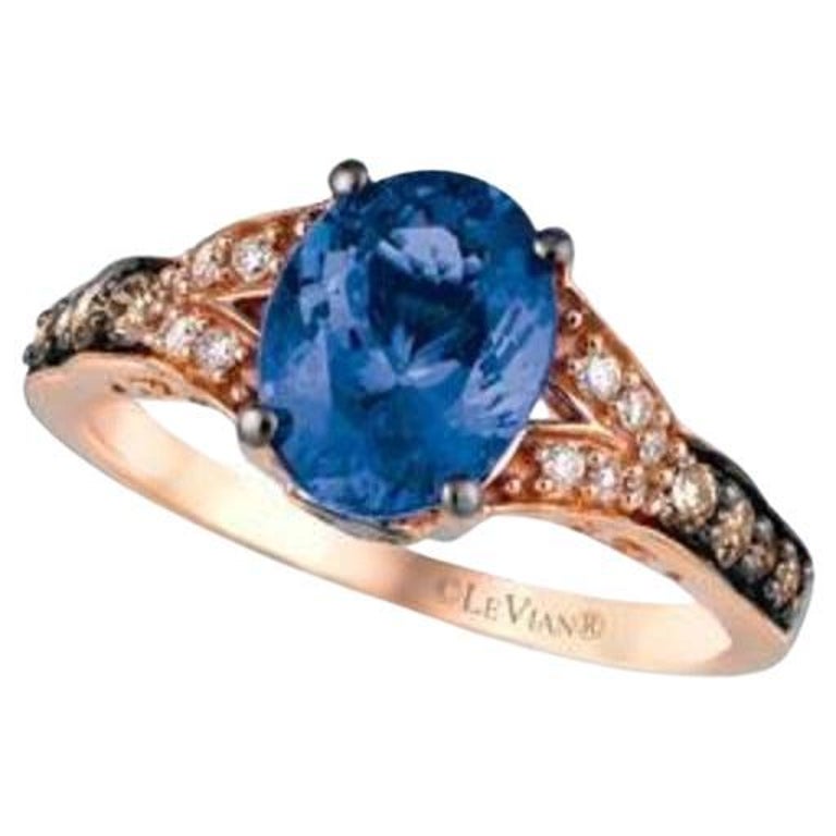 Grand Sample Sale Ring Featuring 1 3/4 Cts, Blueberry Tanzanite, 1/4 ...