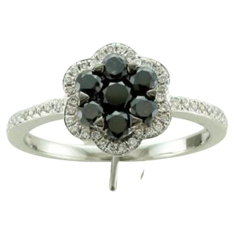 Grand Sample Sale Ring Featuring Ocean Blue Topaz Blackberry Diamonds ...