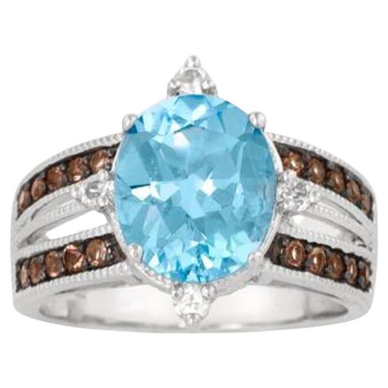 Grand Sample Sale Ring Featuring Blue Topaz, Vanilla Topaz, Chocolate ...