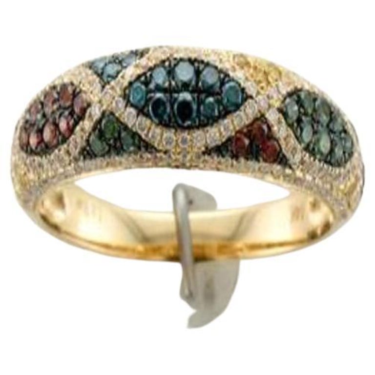 Grand Sample Sale Ring featuring Blueberry Diamonds , Kiwiberry Green ...