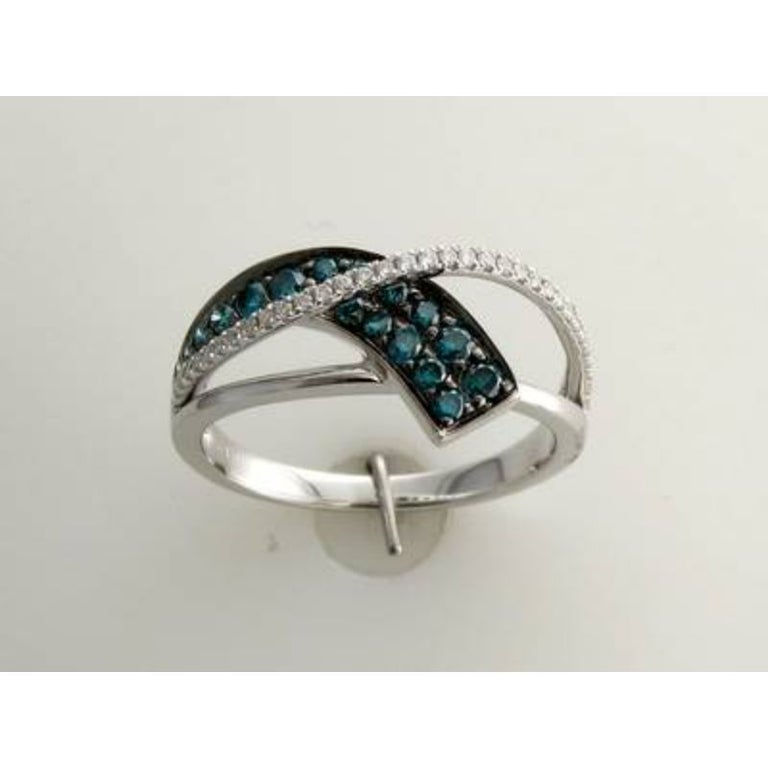 Grand Sample Sale Ring Featuring Blueberry Diamonds, Vanilla Diamonds ...