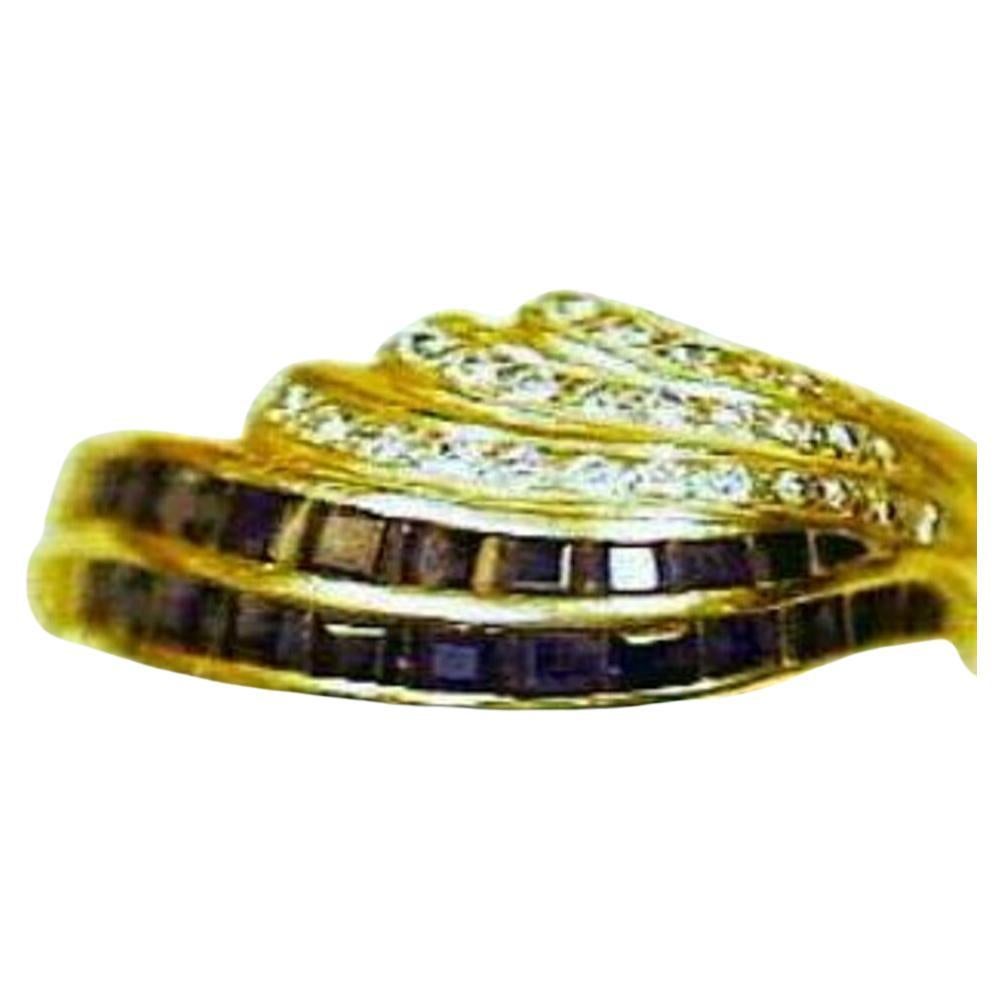 Grand Sample Sale Ring Featuring Blueberry Sapphire Set in 18k Honey ...