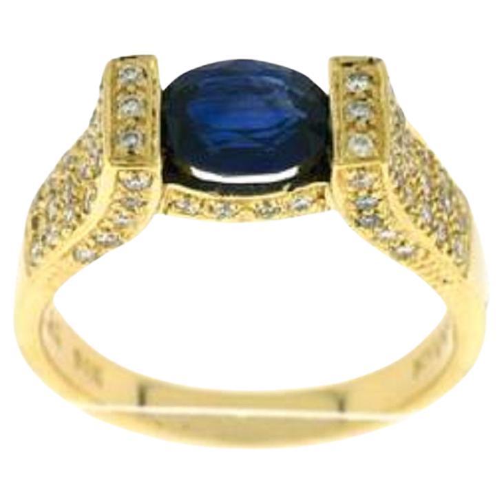 Grand Sample Sale Ring featuring Blueberry Sapphire Vanilla Diamonds ...