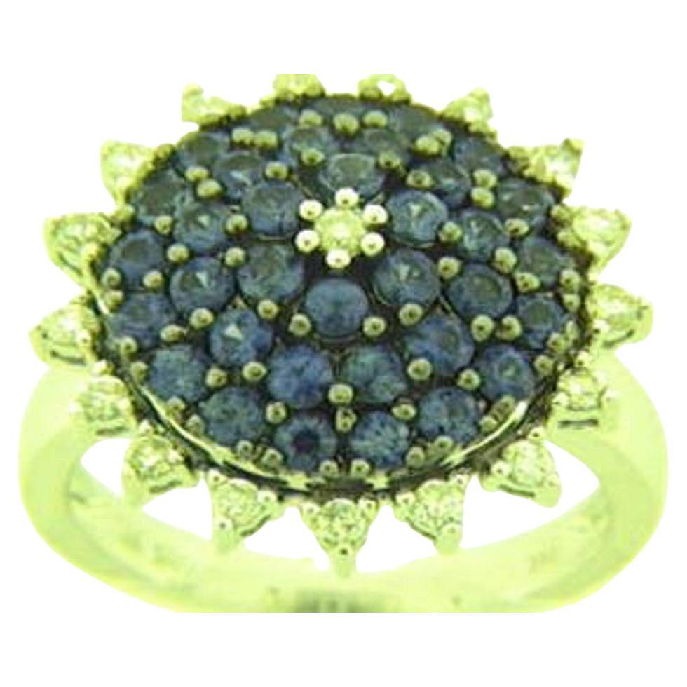 Grand Sample Sale Ring featuring Blueberry Sapphire Vanilla Diamonds ...