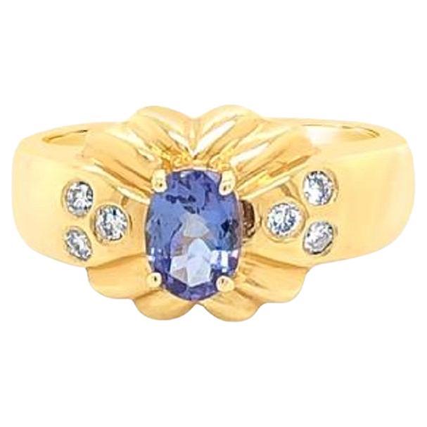 Grand Sample Sale Ring featuring Blueberry Tanzanite set in 14K Honey ...