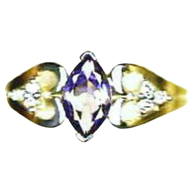 Grand Sample Sale Ring Featuring Blueberry Tanzanite Set in 14k Honey ...