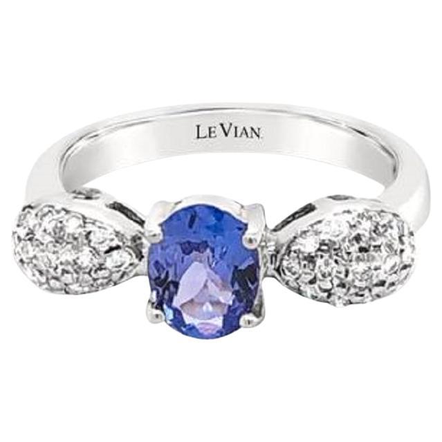 Grand Sample Sale Ring Featuring Blueberry Sapphire Set in 18K Vanilla ...