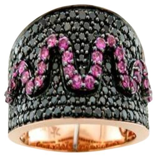 Grand Sample Sale Ring Featuring Bubble Gum Pink Sapphire Chocolate ...