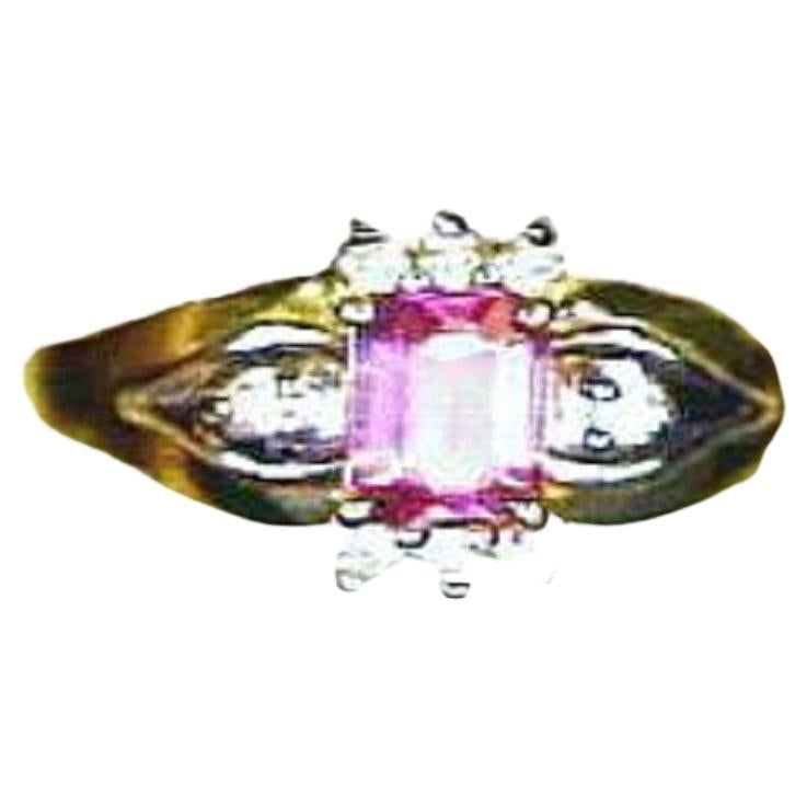 Grand Sample Sale Ring Featuring Bubble Gum Pink Sapphire Set in 14K ...