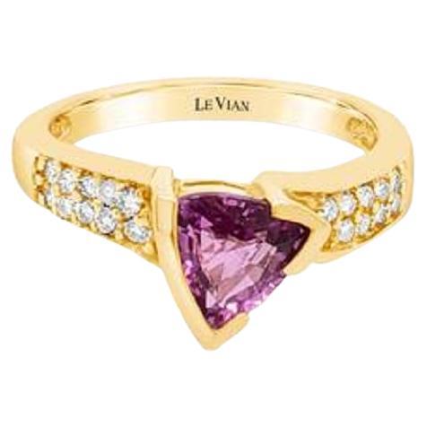 Grand Sample Sale Ring Featuring Bubble Gum Pink Sapphire Set in 14K ...
