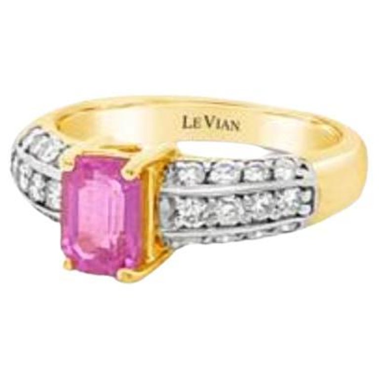 Grand Sample Sale Ring featuring Bubble Gum Pink Sapphire set in 14K ...