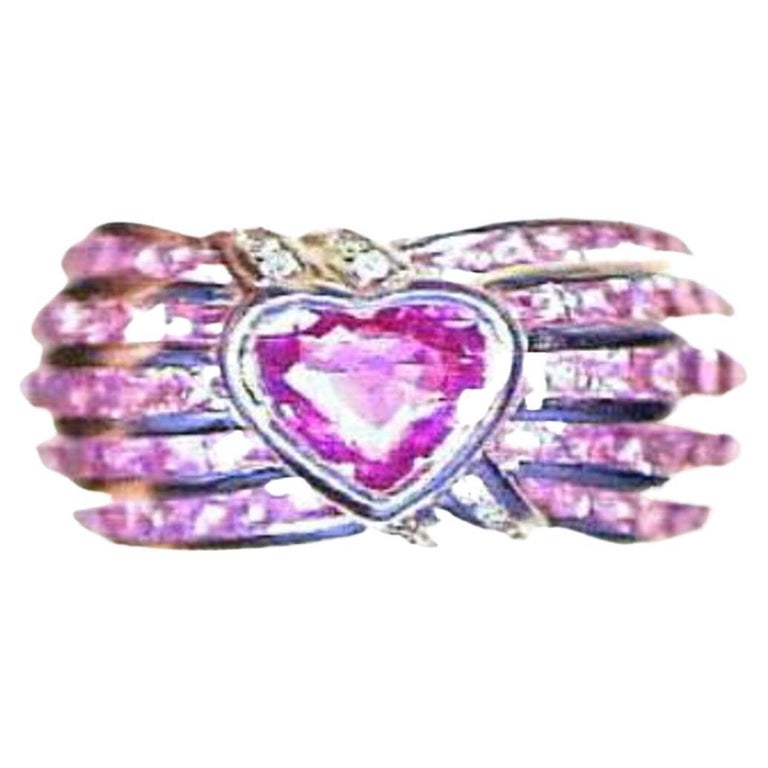 Grand Sample Sale Ring Featuring Bubble Gum Pink Sapphire, Set in 18K ...