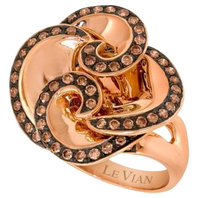 Grand Sample Sale Ring featuring Chocolate Diamonds set in 14K ...