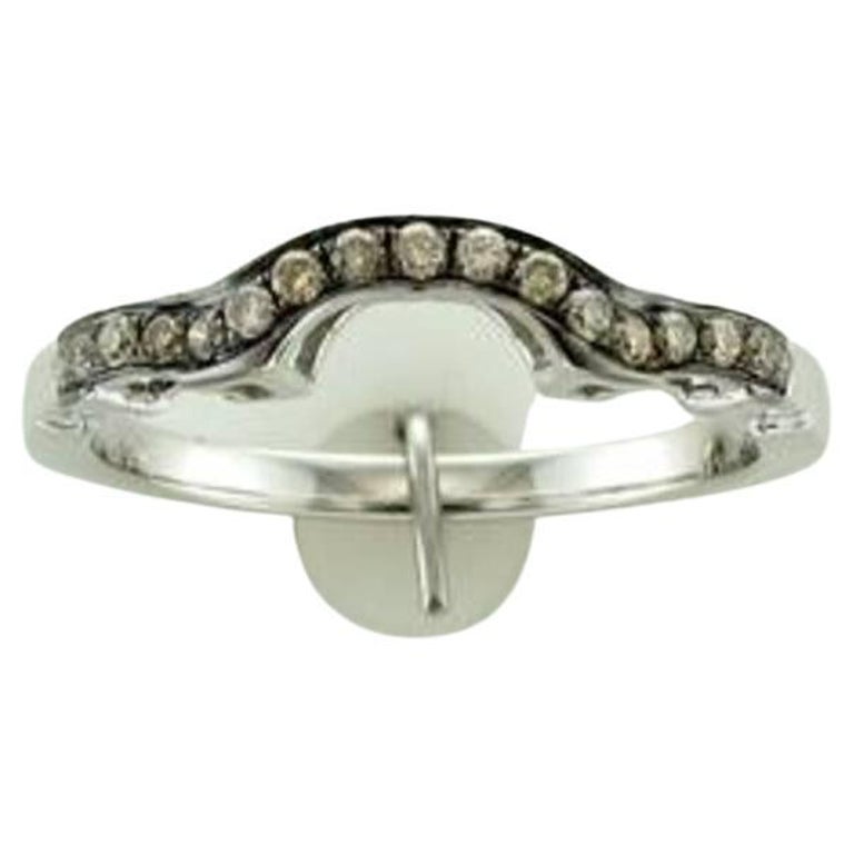 Grand Sample Sale Ring Featuring Chocolate Diamonds Set in 14K Vanilla ...