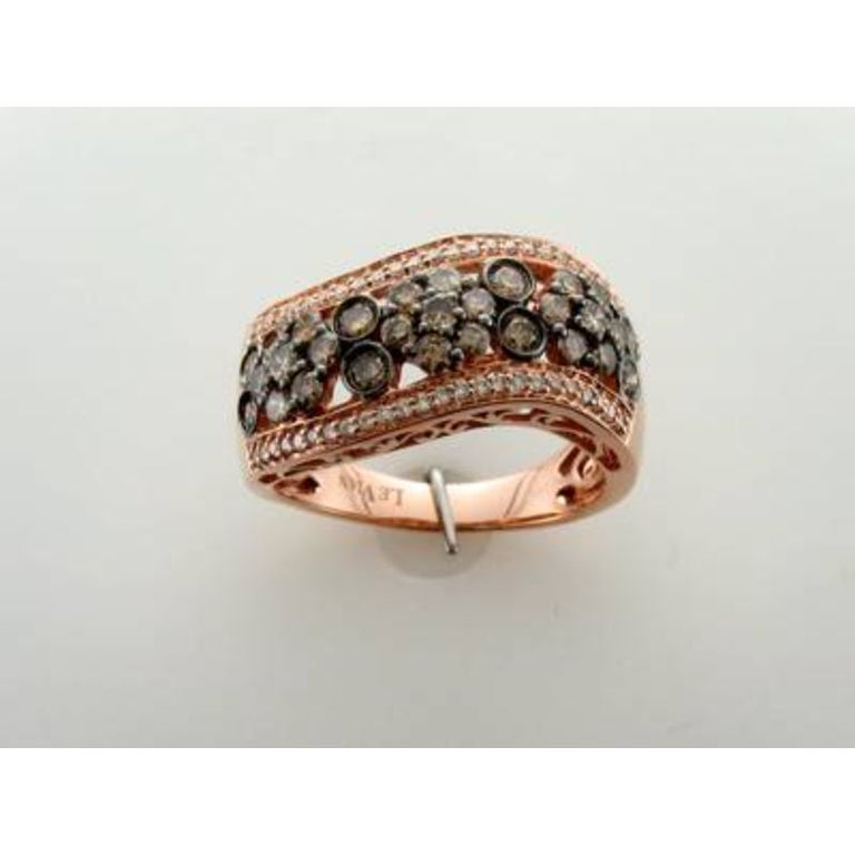 Grand Sample Sale Ring Featuring Chocolate Diamonds, Vanilla Diamonds ...